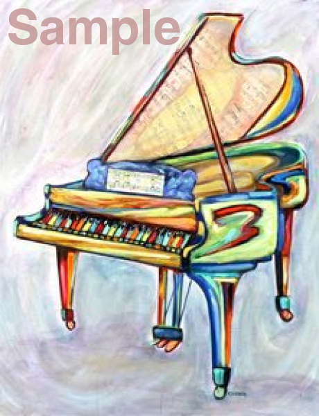 Colorful Grand Piano